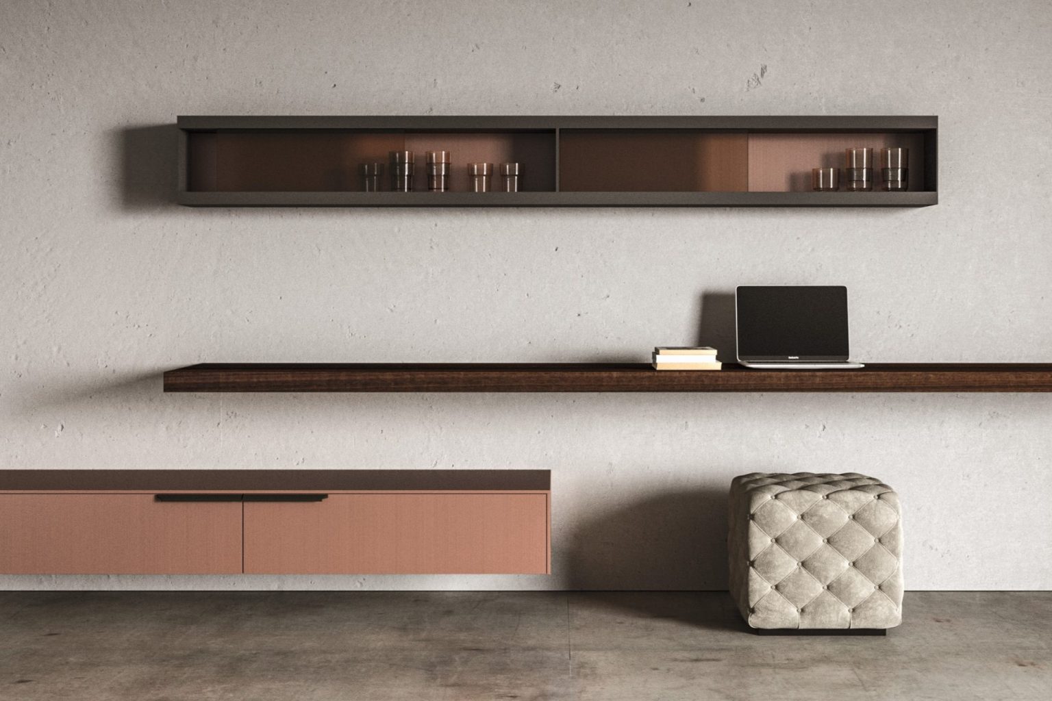 Flexform – Groundpiece bookshelves - Minima